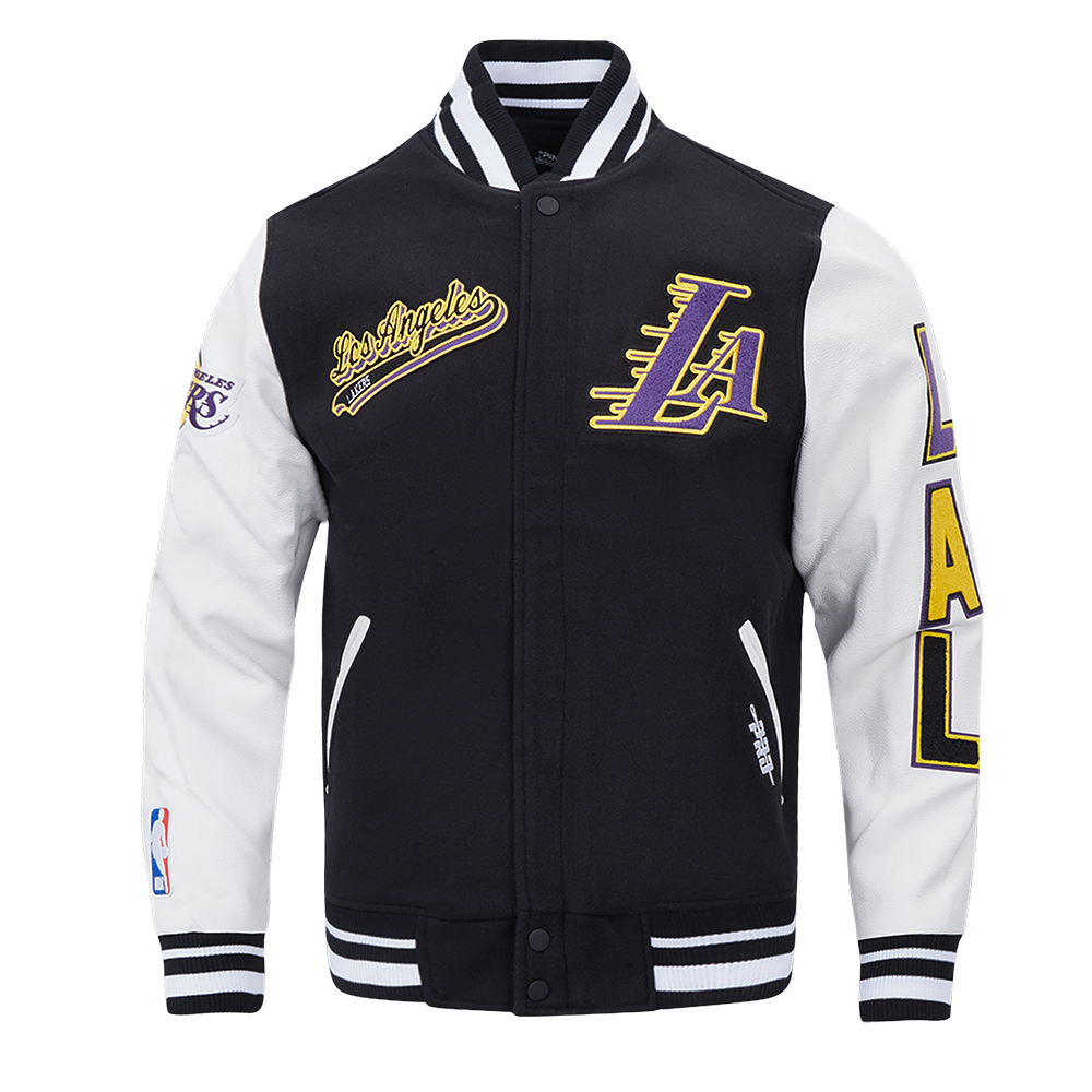 CHAMARRA UNIVERSITARIA NBA LOS ANGELES LAKERS SCRIPT TAIL – Pro Standard México
