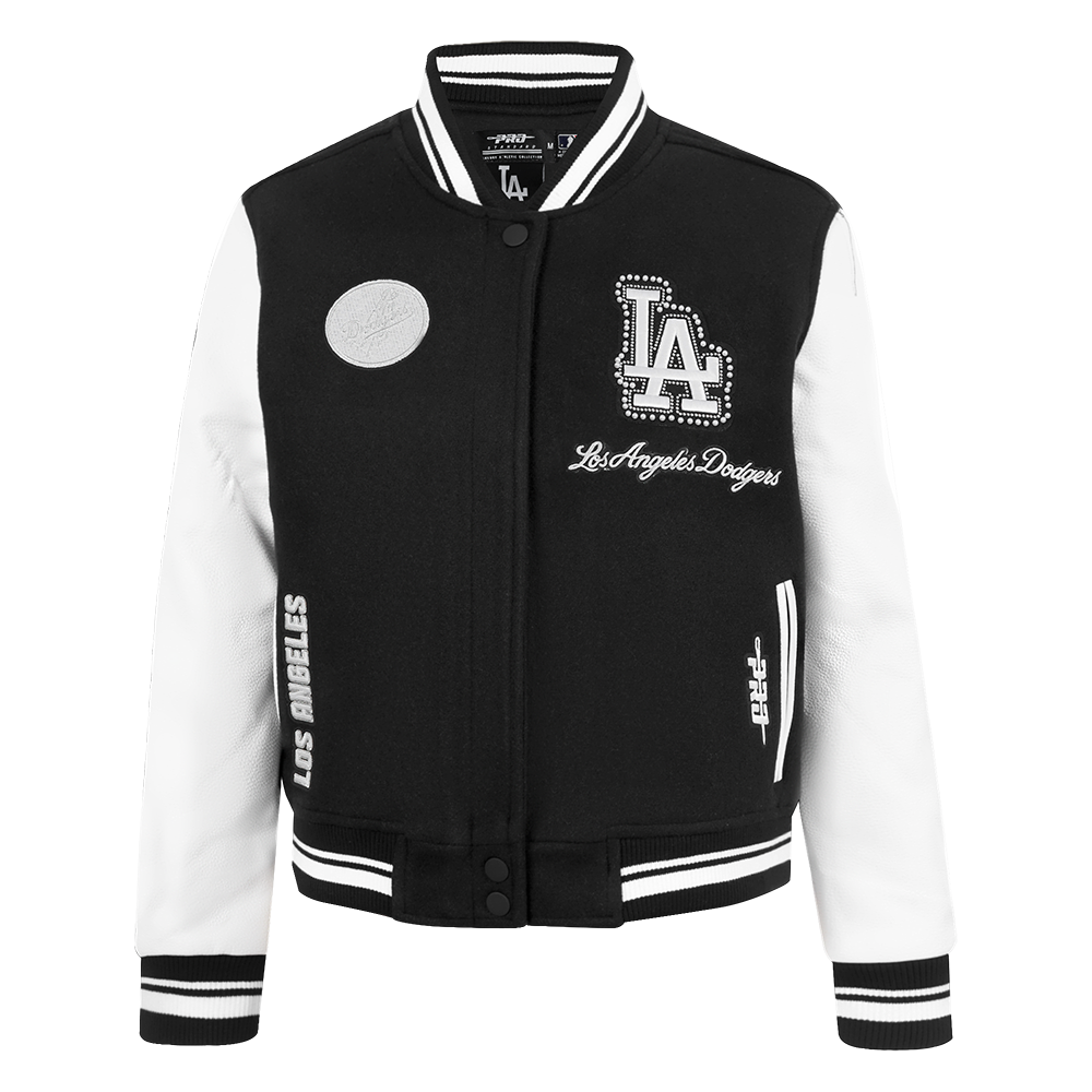 CHAMARRA UNIVERSITARIA MLB LOS ANGELES DODGERS PEARLS PARA MUJER – Pro Standard México