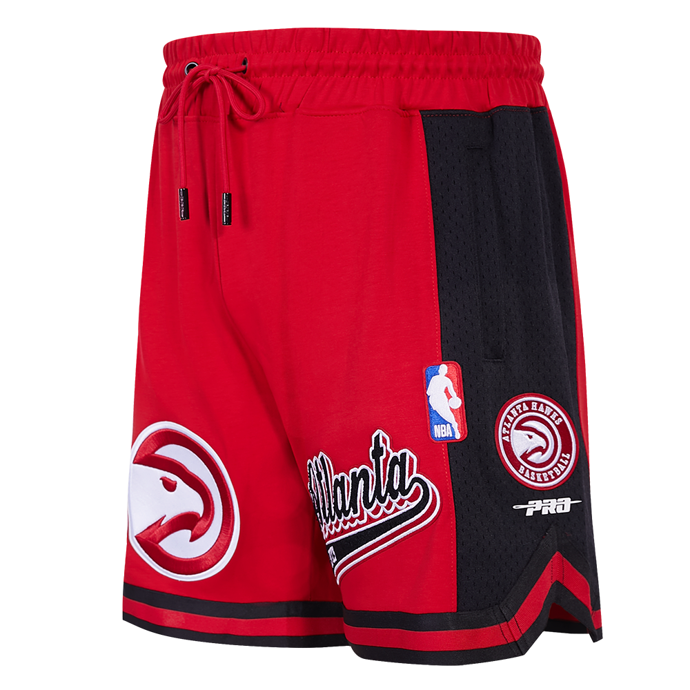 SHORTS DE BASQUETBOL NBA ATLANTA HAWKS SCRIPT TAIL – Pro Standard México