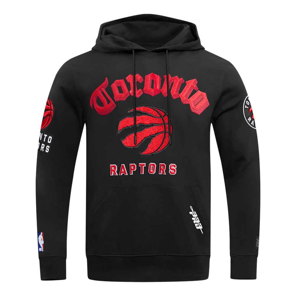 SUDADERA CON GORRO NBA TORONTO RAPTORS OLD ENGLISH – Pro Standard México