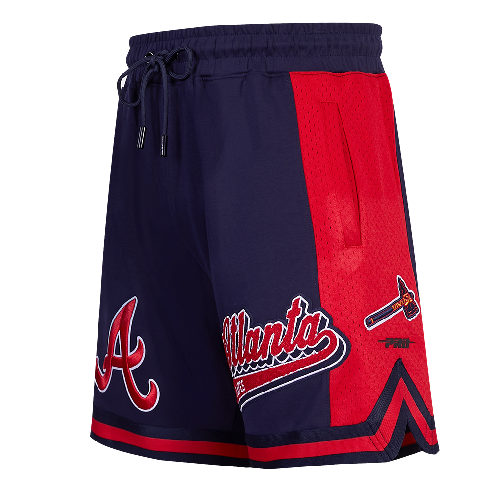 SHORTS DE BASQUETBOL MLB ATLANTA BRAVES SCRIPT TAIL – Pro Standard México