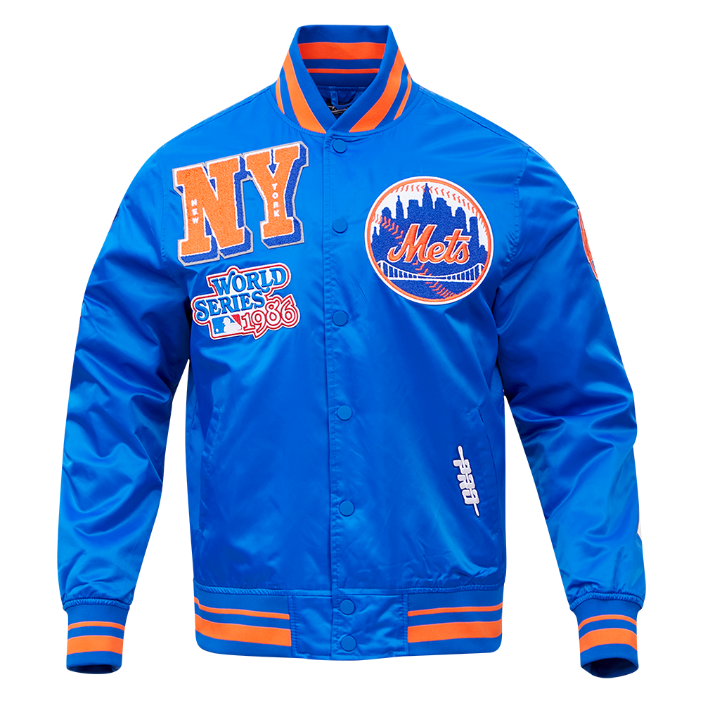 CHAMARRA DE SATÉN MLB NEW YORK METS MASH UP – Pro Standard México